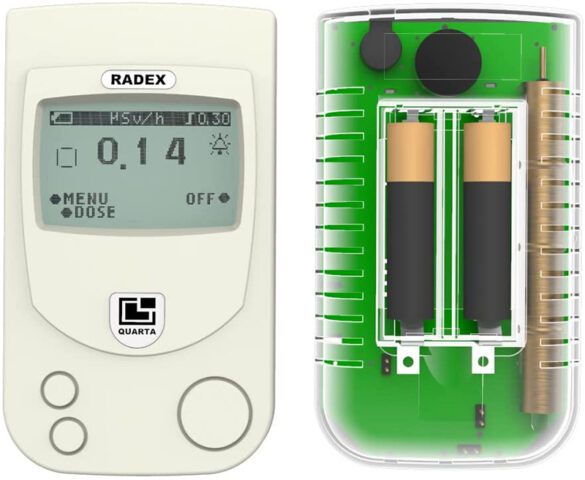 Test du détecteur de rayonnementc ompteur Geiger Radex RD1503