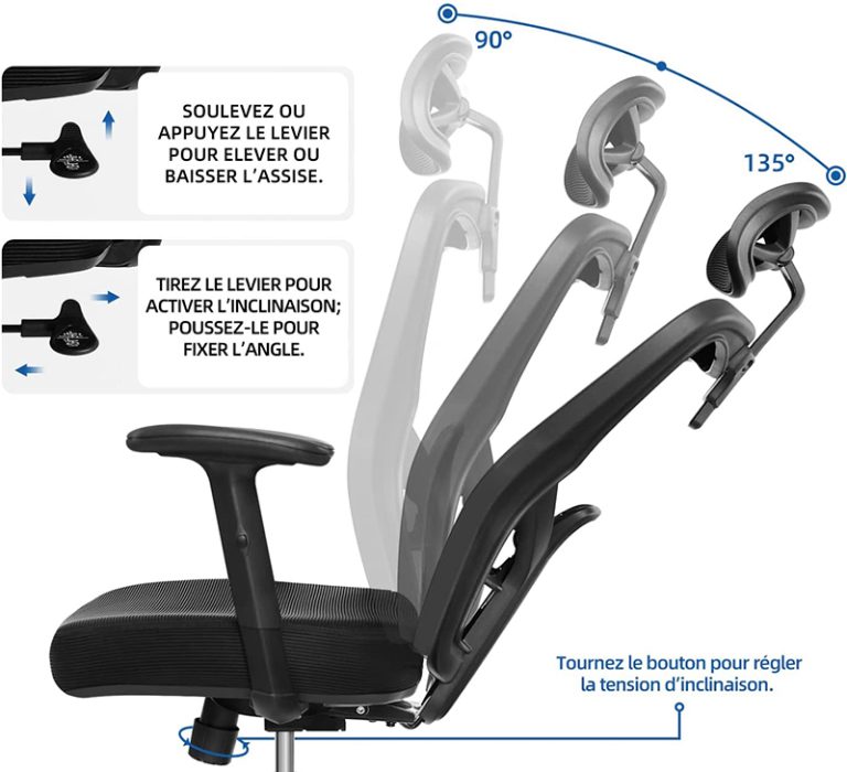 Voici la Chaise de Bureau Ergonomique Aiidoits : idéale et parfaite ...